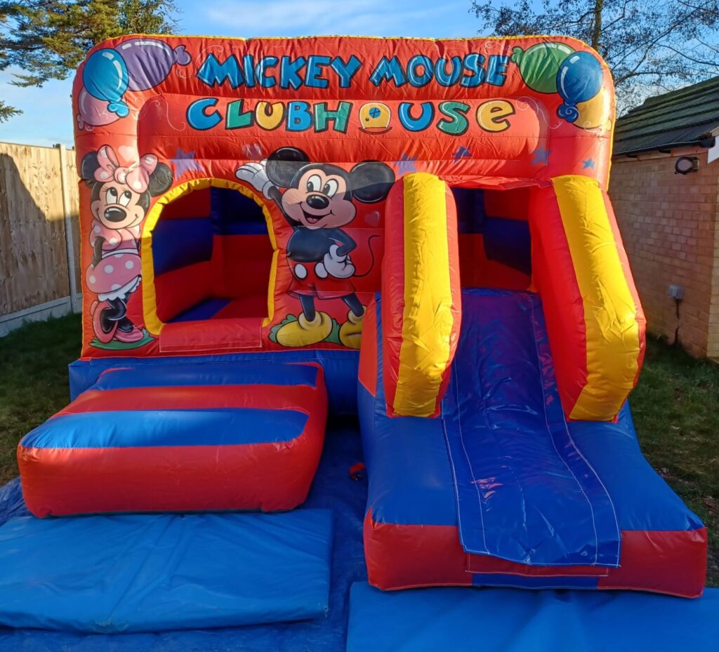 Minnie & Mickey Clubhouse Castle With Slide - Jolly Kids Castles