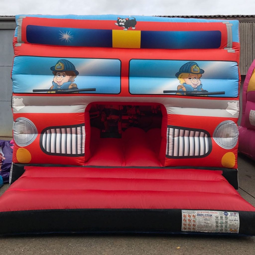 Fire Engine Bouncy Castle - Jolly Kids Castles
