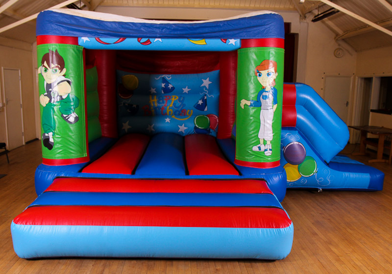 Ben 10 Velcro Castle With Slide - Changeable Themes - Jolly Kids Castles