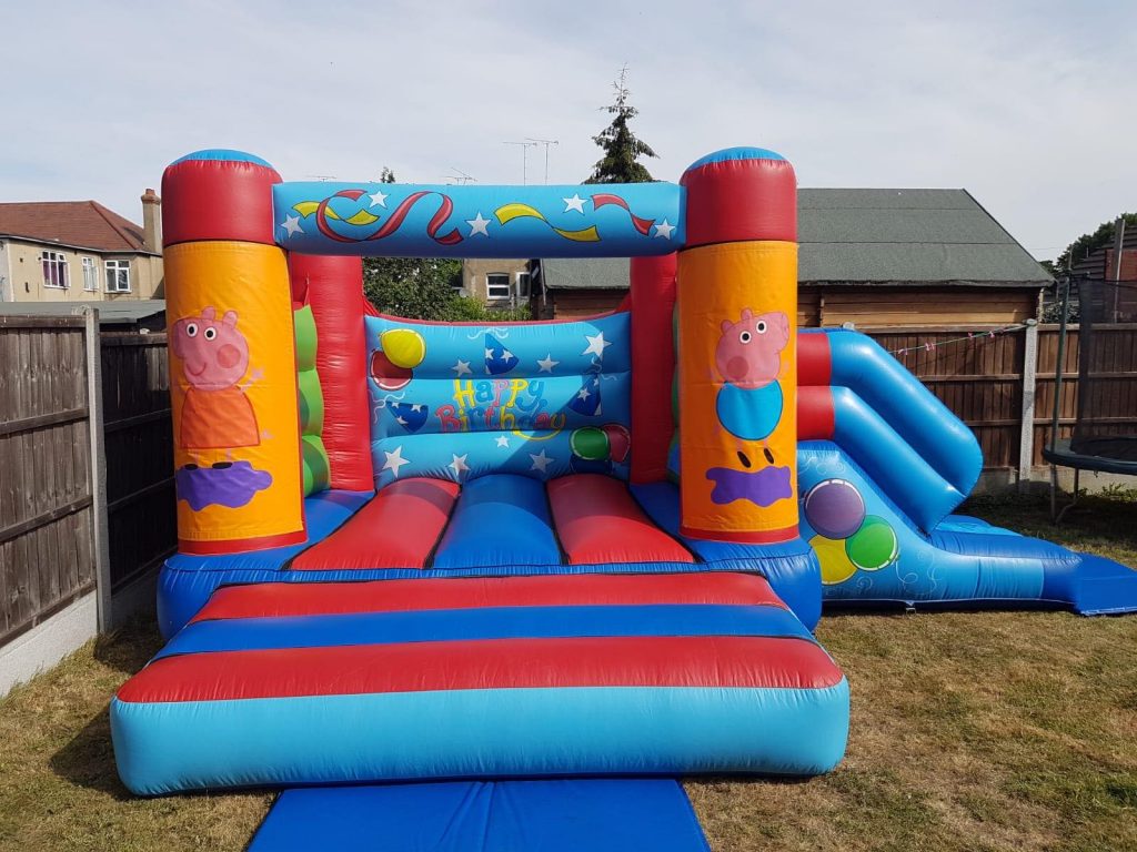 peppa pig castle with slide - Jolly Kids Castles