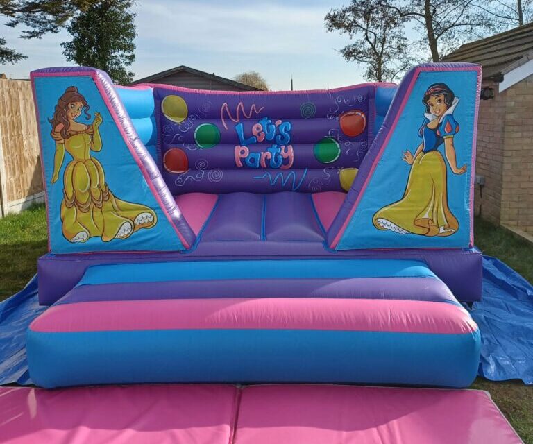 Disney Princess 8ft Bouncy Castle Hire Essex | Low Height Castle