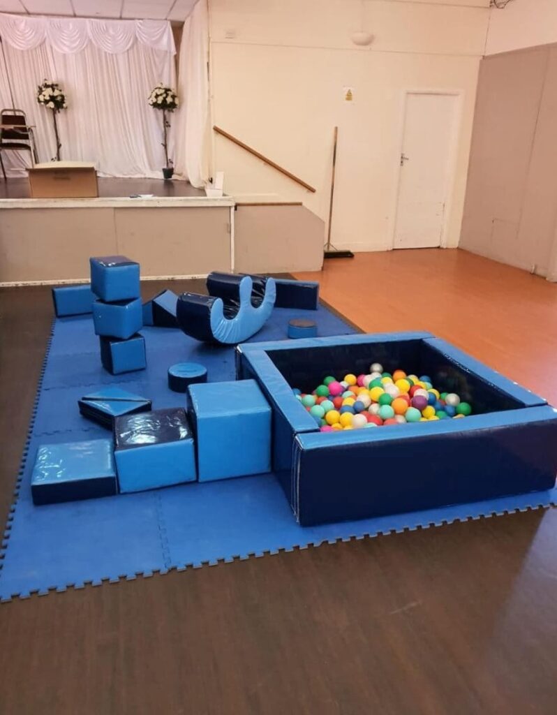 All Blue Soft Play Set & Ball Pool - Jolly Kids Castles