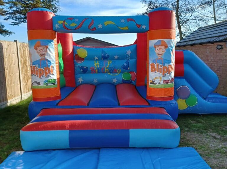Velcro Themed Castle With Slide - Jolly Kids Castles