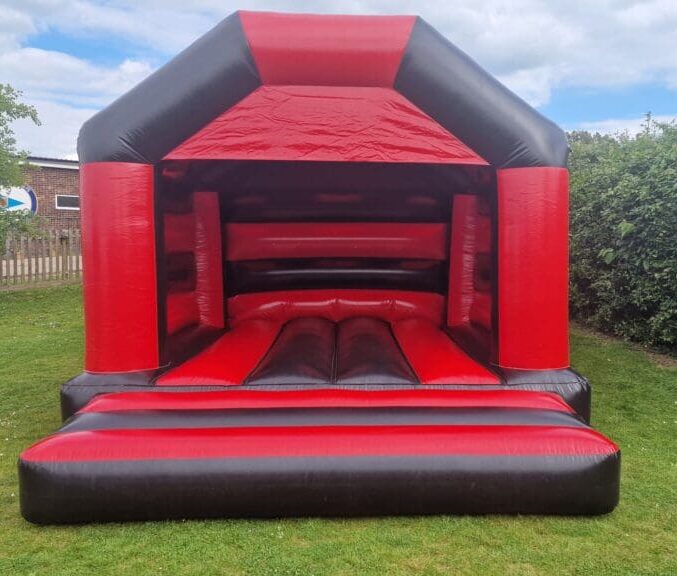 Shiny Red & Black Adult Castle - Jolly Kids Castles