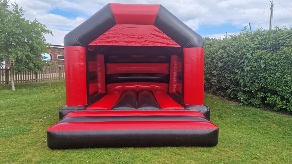 Shiny Red & Black Adult Castle - Jolly Kids Castles