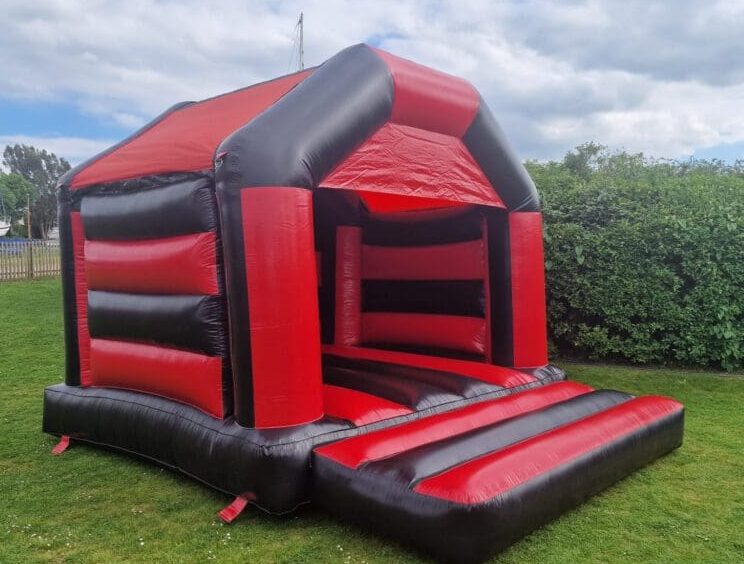 Shiny Red & Black Adult Castle - Jolly Kids Castles