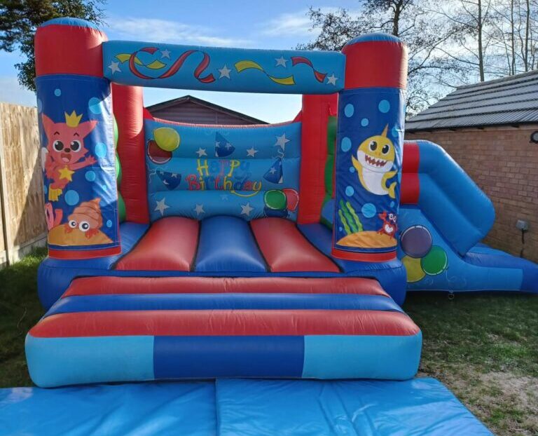 Velcro Themed Castle With Slide - Jolly Kids Castles