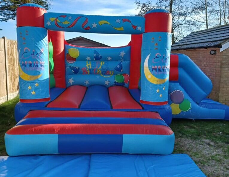 Velcro Themed Castle With Slide - Jolly Kids Castles