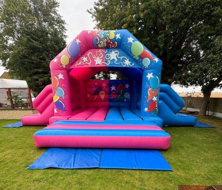 50/50 Split Castle with Duel Slides - Jolly Kids Castles