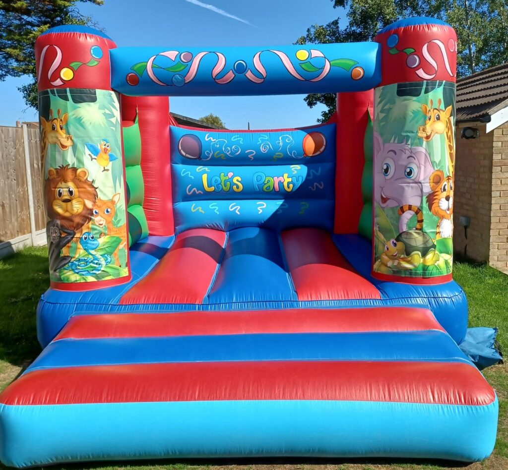 Jungle Animal Velcro Bouncy Castle- Jolly Kids Castles, Essex