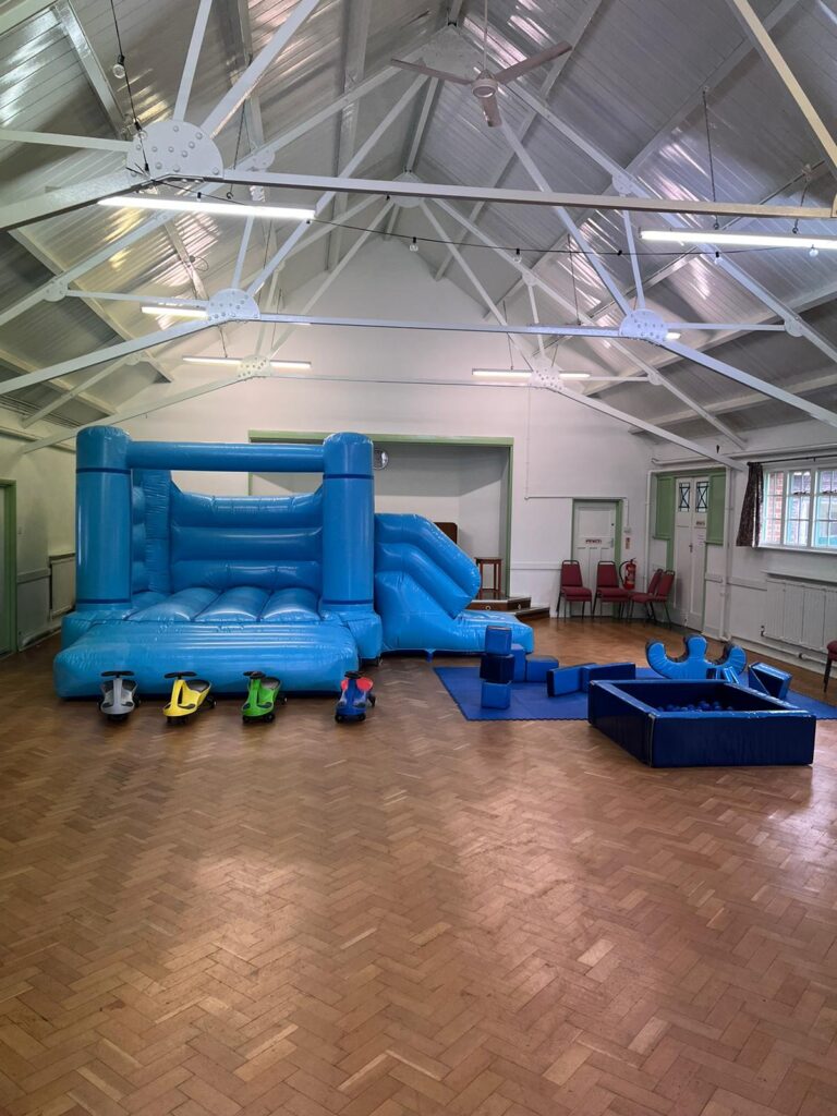 All Blue Castle With Slide Soft Play Combo - Jolly Kids Castles