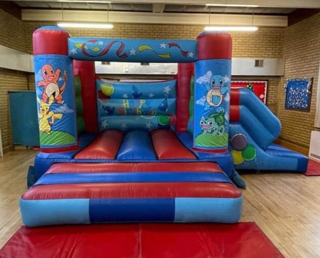 Pokémon Castle With Slide - Changeable Themes- Jolly Kids Castles