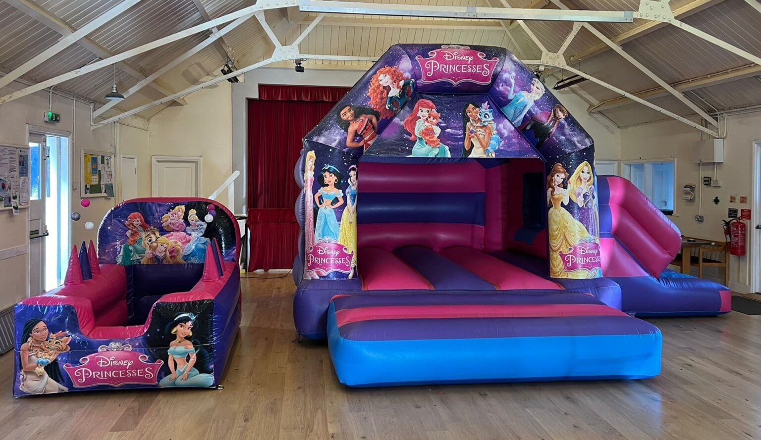 Disney Princess Deluxe Castle with Slide & Inflatable Ball Pool