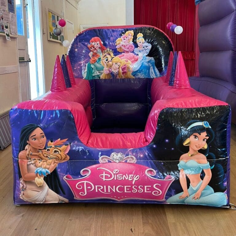 Disney Princess Deluxe Castle with Slide & Inflatable Ball Pool