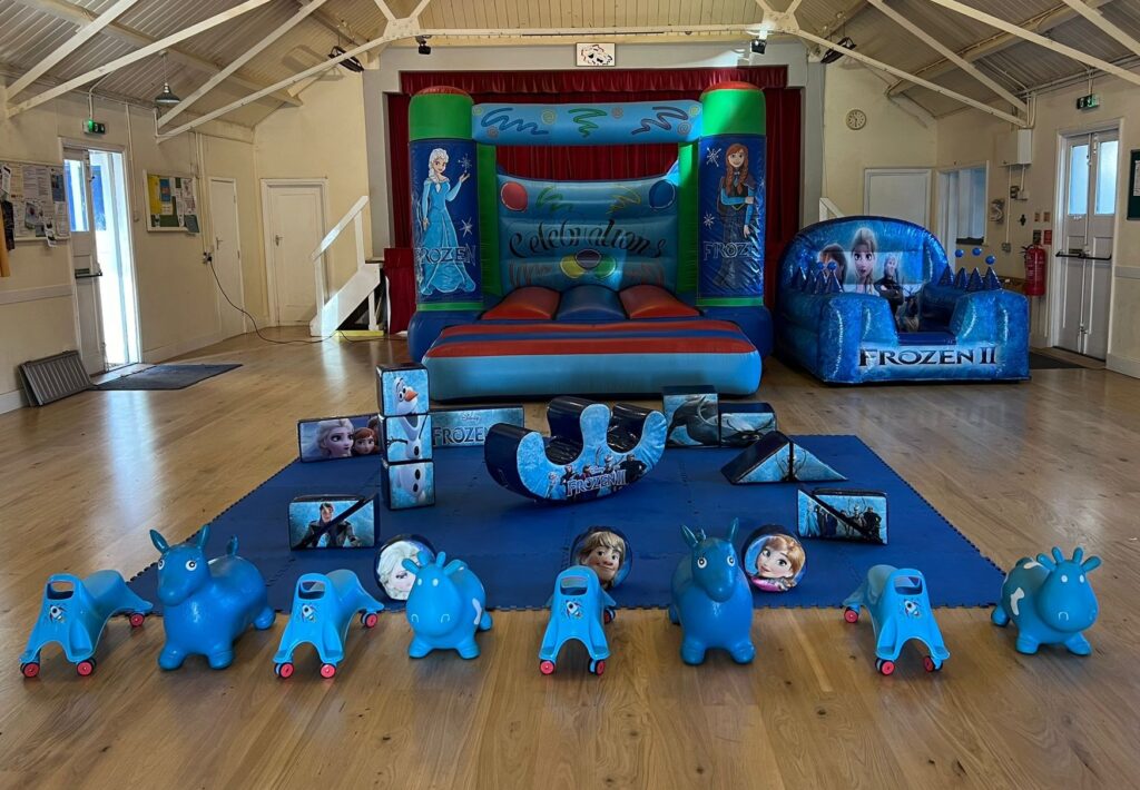 Frozen 2 Soft Play & Inflatable Ball Pool - Jolly Kids Castles