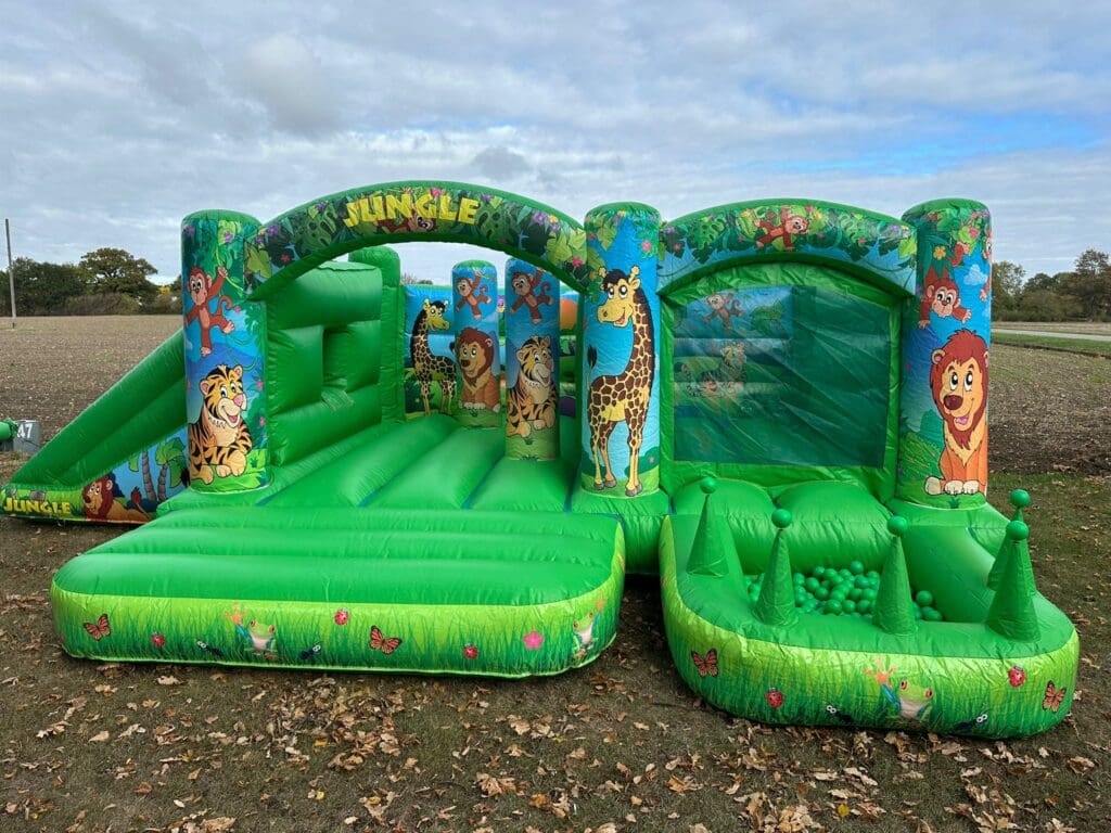 Jungle Bounce and Slide Play Park - Jolly Kids Castles, Essex